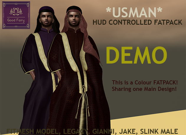 Second Life Marketplace - [Good Fairy] - Usman {Outfit} *DEMO*
